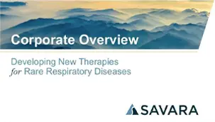 Press Releases | Investors | Savara Inc.